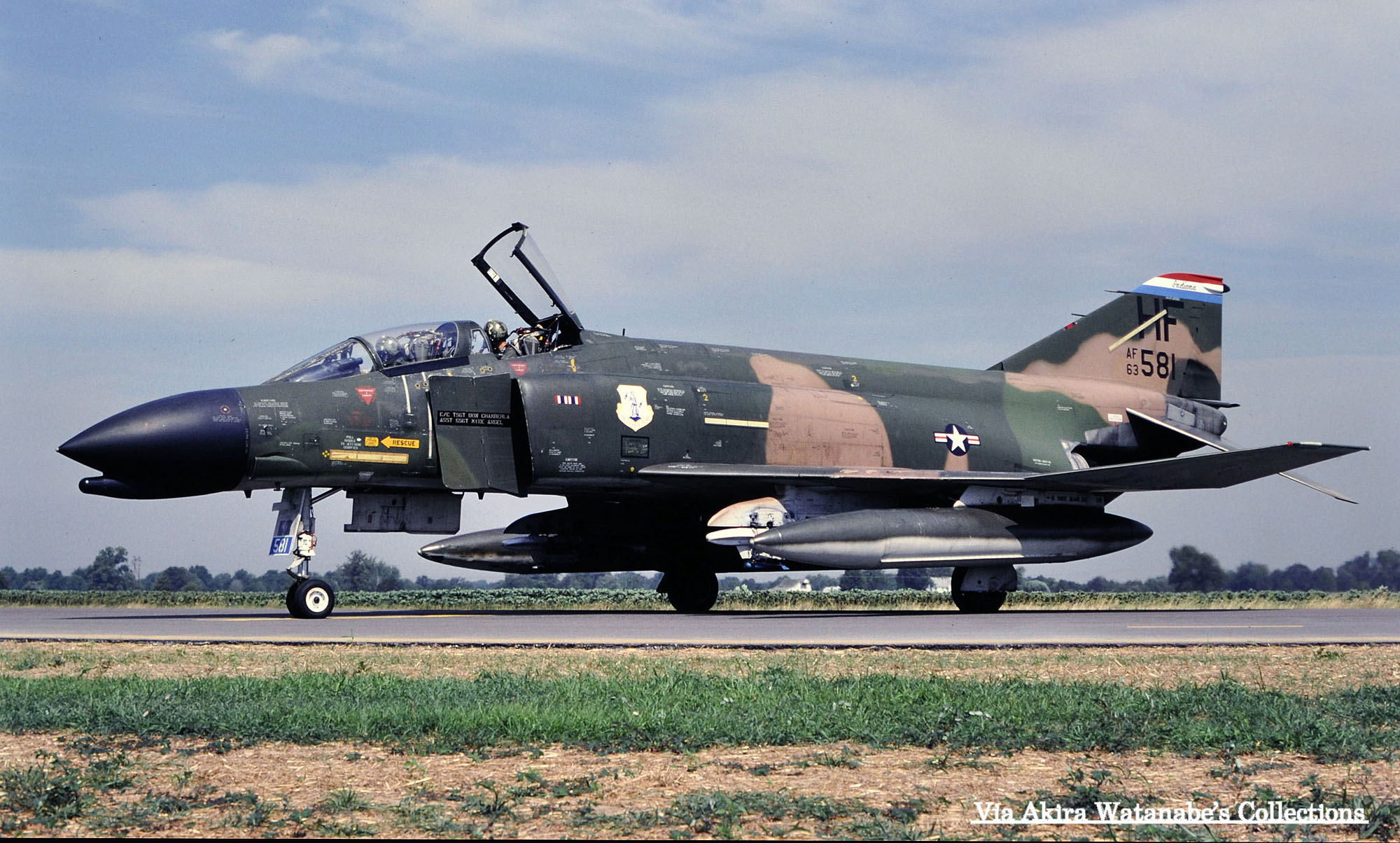 ↑ このF-4C/63-7508も嘉手納基地第18戦術戦闘航空団の67th TFSにいた機体。