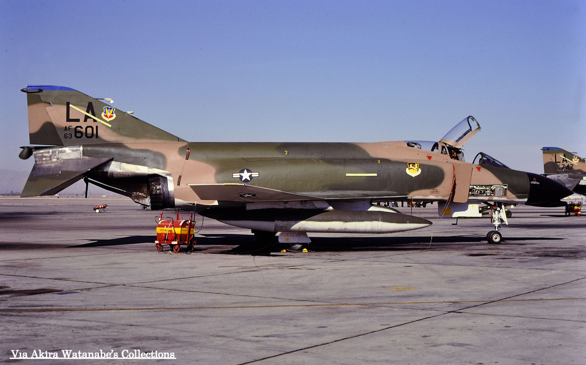↑ 黒レターのF-4Cは何れも1980年以降に撮影された写真で、↑のF-4C/63-7601は、1980年6月のルークで撮られたもの。