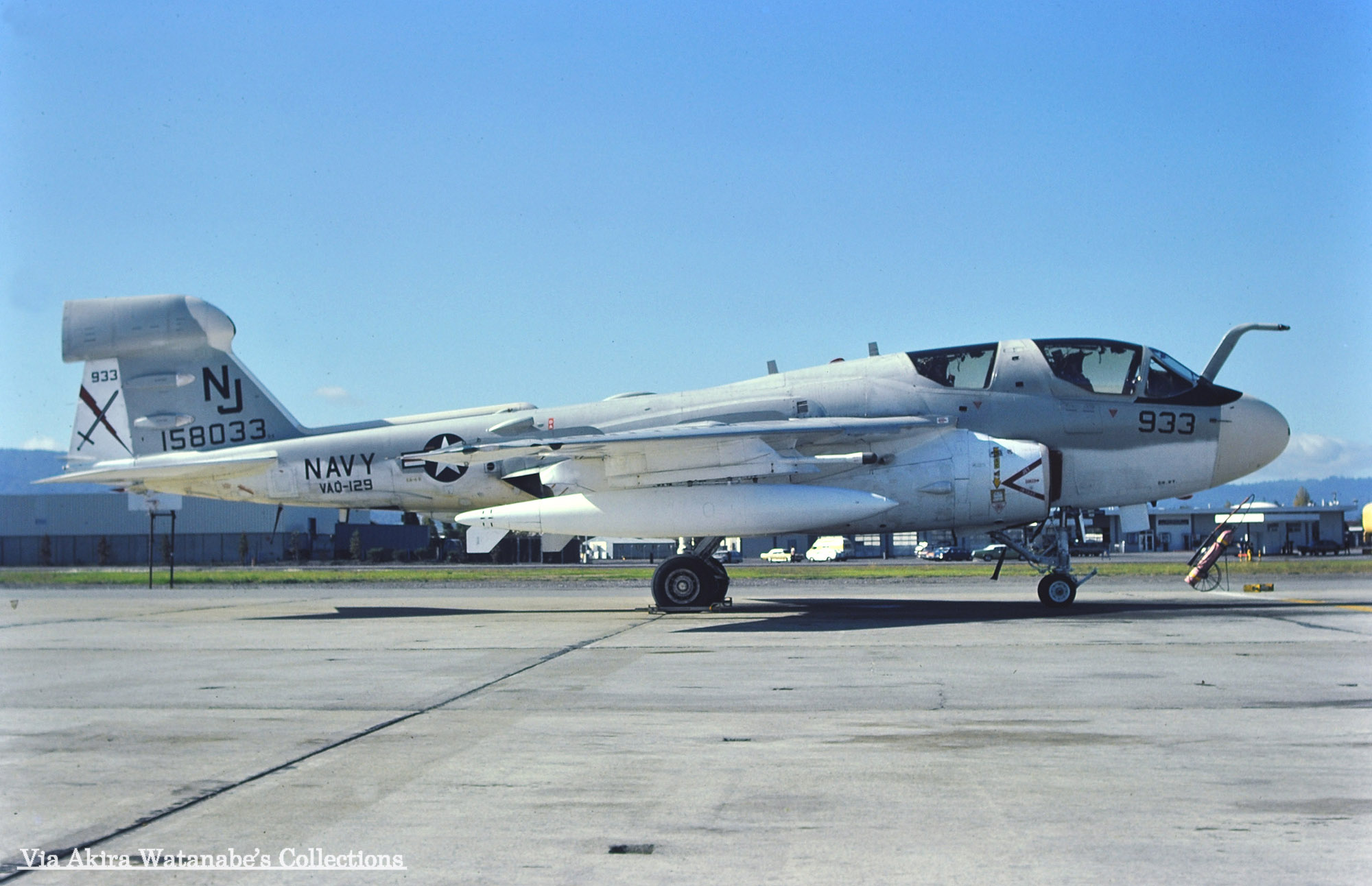 ↑ 1978年4月ヘクター飛行場で撮影されたVAQ-129のEA-6B/Bu.No.158040